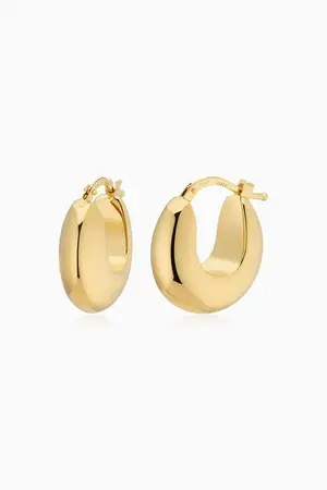 ORADINA 14k The Archie Bold Hoop Earrings - Yellow Gold