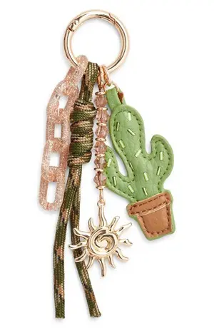 Chelsea28 Desert Bag Charm - Green Multi- Gold