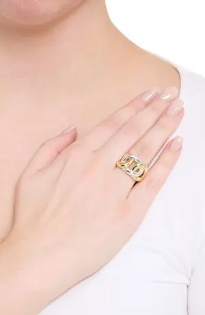 ATHRA LUXE Sculpted Link Ring