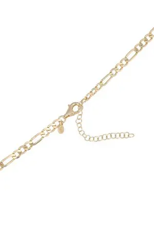 ATHRA LUXE Pavé Figaro Chain Necklace