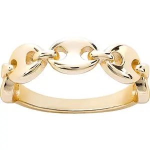 ATHRA LUXE Half Mariner Link Band Ring - Gold