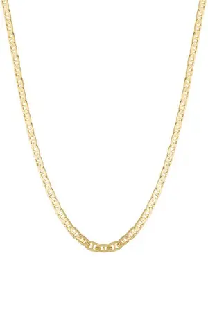ATHRA LUXE Diamond Cut Link Chain Necklace - Gold