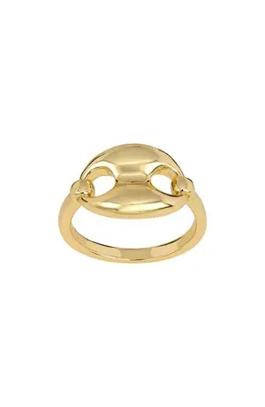 ATHRA LUXE Bold Mariner Link Ring - Gold