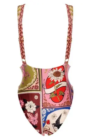 Agua Bendita Ina Printed One-piece Swimsuit
