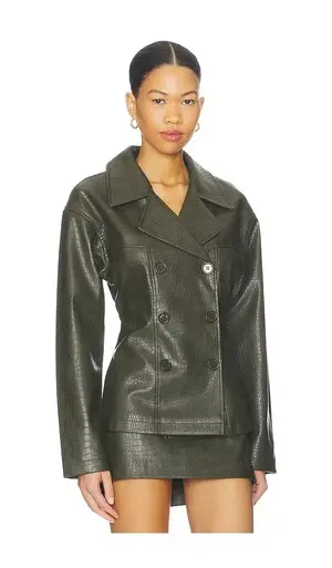 Superdown Caroline Faux Leather Jacket