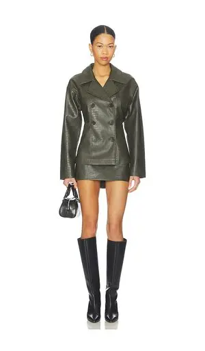 Superdown Caroline Faux Leather Jacket