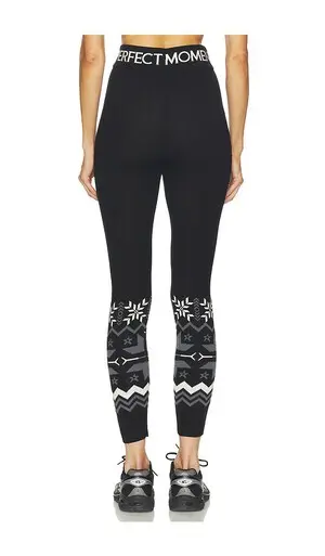 Perfect Moment Nordic Merino Wool Legging - Black