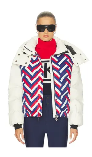 Perfect Moment Moments Ski Jacket - Red Waffle Print