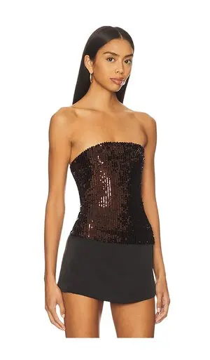 RUNAWAY THE LABEL Anette Strapless Sequin Bustier