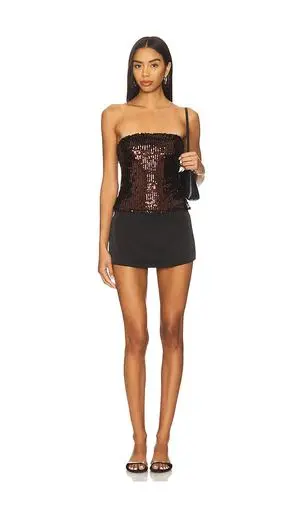 RUNAWAY THE LABEL Anette Strapless Sequin Bustier