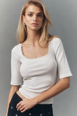 Maeve Square Neck Tops
