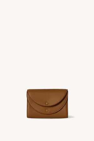 THE ROW Double Flap Clutch - Cuir
