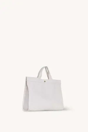THE ROW Sisal Shopper In Cotton - Optical White