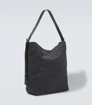LEMAIRE Leather-trimmed Canvas Tote