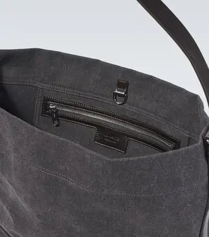 LEMAIRE Canvas Tote Bag With Leather Trim