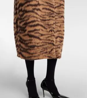 Alaïa Wool-blend Jacquard Coat