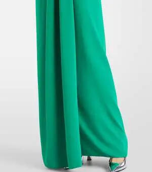 Johanna Ortiz Cutout Gathered Maxi Dress - Green