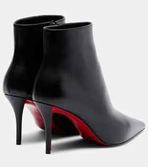 CHRISTIAN LOUBOUTIN Miss Z 80 Leather Ankle Boots