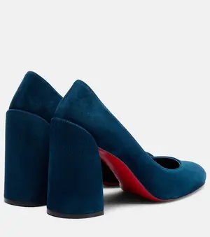 CHRISTIAN LOUBOUTIN Miss Sab Suede Pumps - Blue