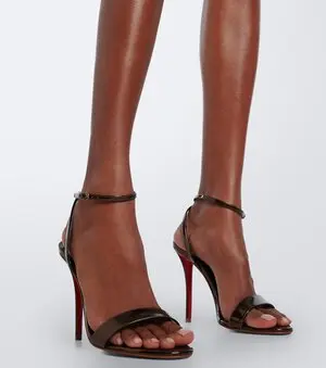 CHRISTIAN LOUBOUTIN Miss Z 100 Mirrored Leather Sandals