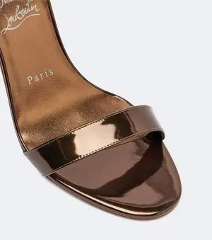 CHRISTIAN LOUBOUTIN Miss Z 100 Mirrored Leather Sandals