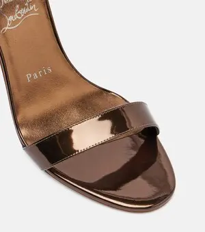 CHRISTIAN LOUBOUTIN Miss Z 100 Mirrored Leather Sandals