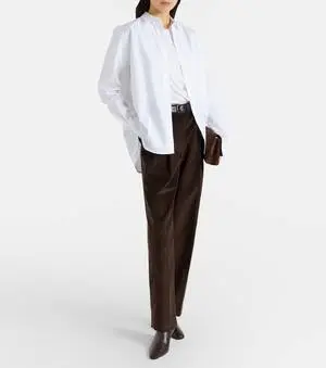 TOTEME Cotton Corduroy Wide-leg Pants - Brown