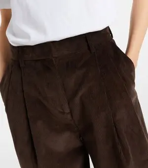 TOTEME Cotton Corduroy Wide-leg Pants - Brown