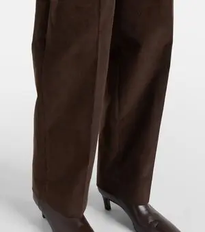 TOTEME Cotton Corduroy Wide-leg Pants - Brown