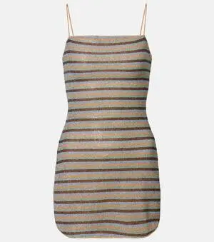 Oseree Lumière Striped Minidress - Multicoloured