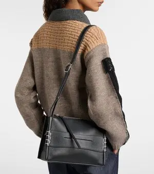 JW Anderson Loafer Small Leather Crossbody Bag - Black