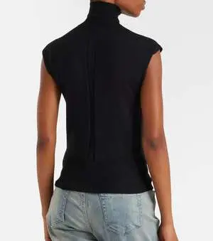 Rick Owens Virgin Wool Turtleneck Top