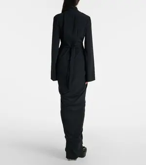 Rick Owens Belted Wrap Dress - Black