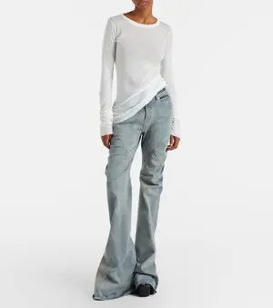 Rick Owens Cotton Jersey Top - White