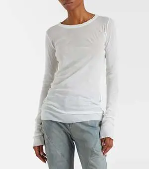 Rick Owens Cotton Jersey Top - White