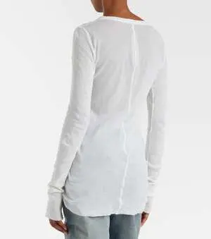 Rick Owens Cotton Jersey Top - White