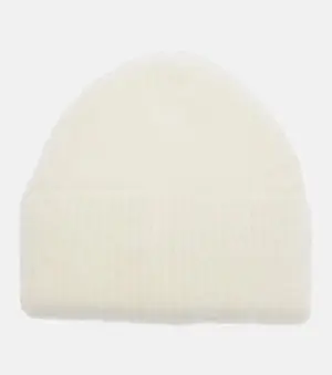 TOTEME Ribbed-knit Wool-blend Beanie - White