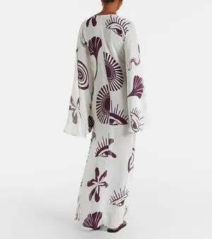 CALA DE LA CRUZ Cassia Printed Maxi Dress