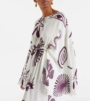 CALA DE LA CRUZ Cassia Printed Maxi Dress