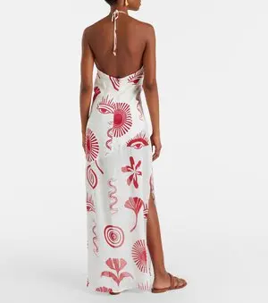 CALA DE LA CRUZ Accasia Embellished Maxi Dress