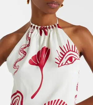 CALA DE LA CRUZ Accasia Embellished Maxi Dress