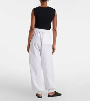 RÓHE Cotton-blend Barrel-leg Pants