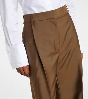 RÓHE High-rise Wide-leg Pants - Brown