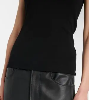 RÓHE Ribbed-knit Wool Tank Top