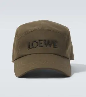 Loewe Logo Embroidered Baseball Cap - Green