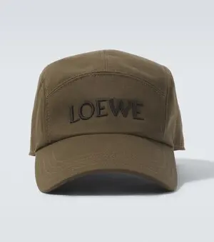 Loewe Logo Embroidered Baseball Cap - Green
