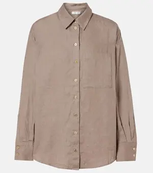 Heidi Klein Zakynthos Linen Shirt - Beige