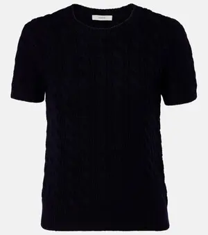 Vince Wool And Cashmere-blend Sweater - Blue