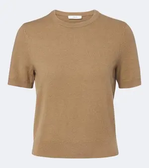 Vince Wool And Cashmere-blend Sweater - Brown