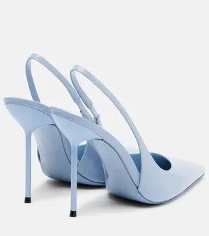 Paris Texas Lidia 105 Patent Leather Slingback Pumps - Blue